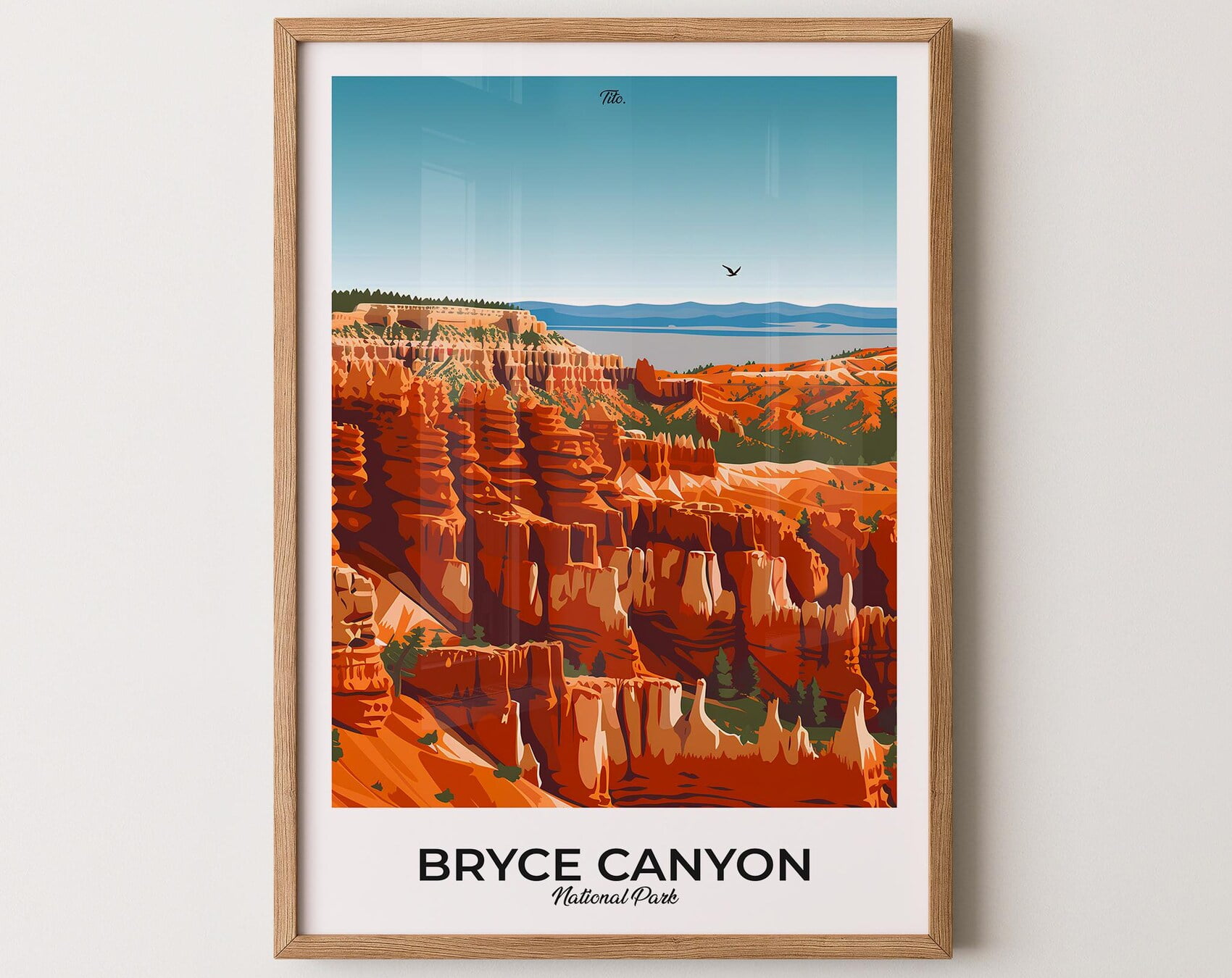 BRYCE CANYON National Park Poster, Bryce Canyon Travel Poster, Bryce ...
