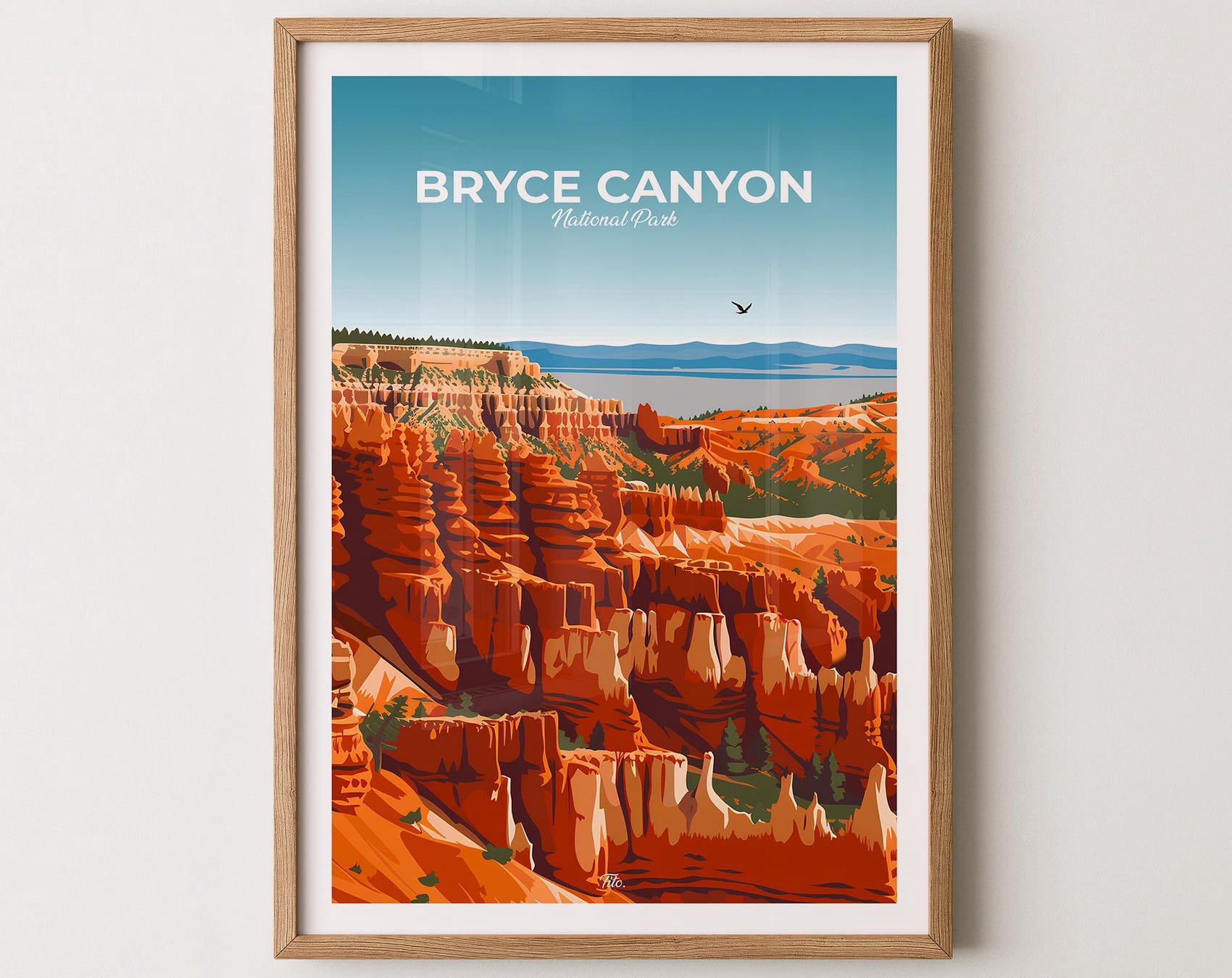 BRYCE CANYON National Park Poster, Bryce Canyon Travel Poster, Bryce ...