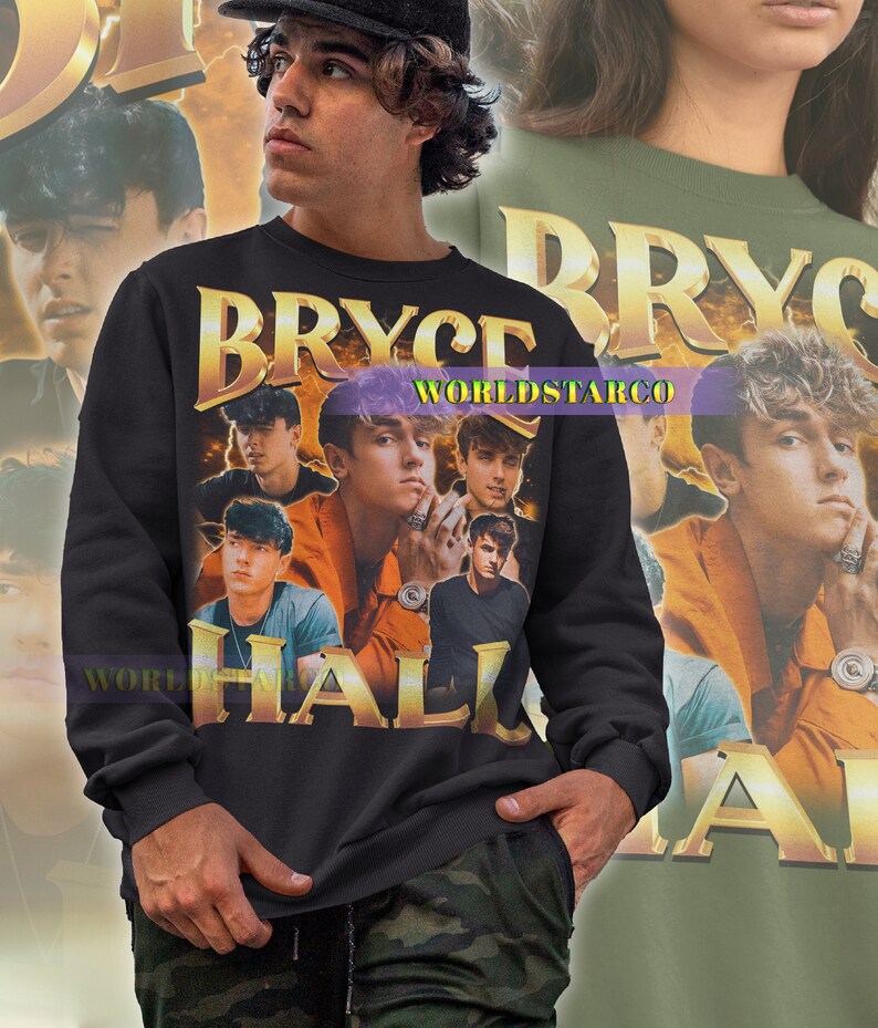 BRYCE HALL Sweatshirt, Bryce Hall Homage Sweatshirtter, Influencer ...