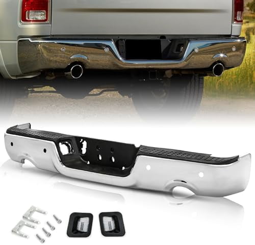 BRYGHT Rear Bumper Assembly Replacement 09-18 Dodge 1500 2500 3500 ...