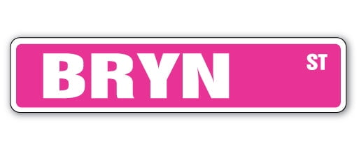 BRYN Street Sign Childrens Name Room Sign | Indoor/Outdoor | 36" Wide ...