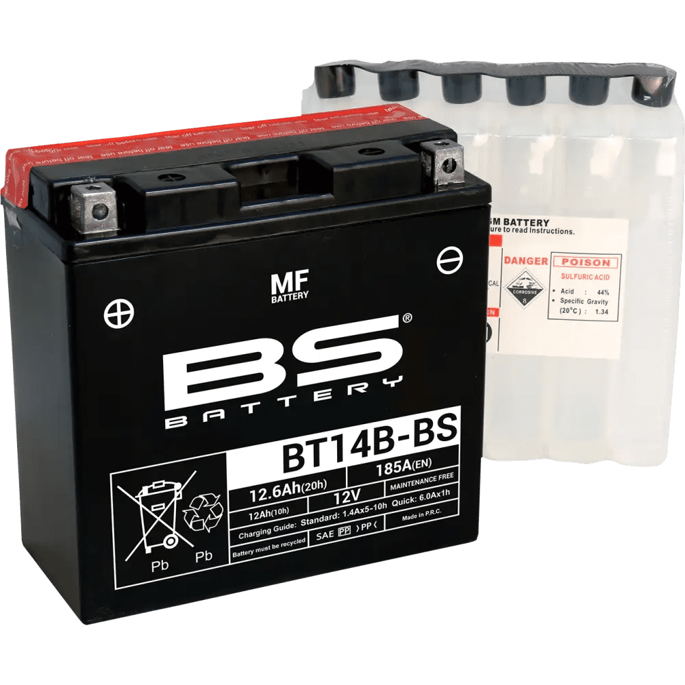 BS BATTERY Battery - BT14B-BS (YT) 300629 - Walmart.com