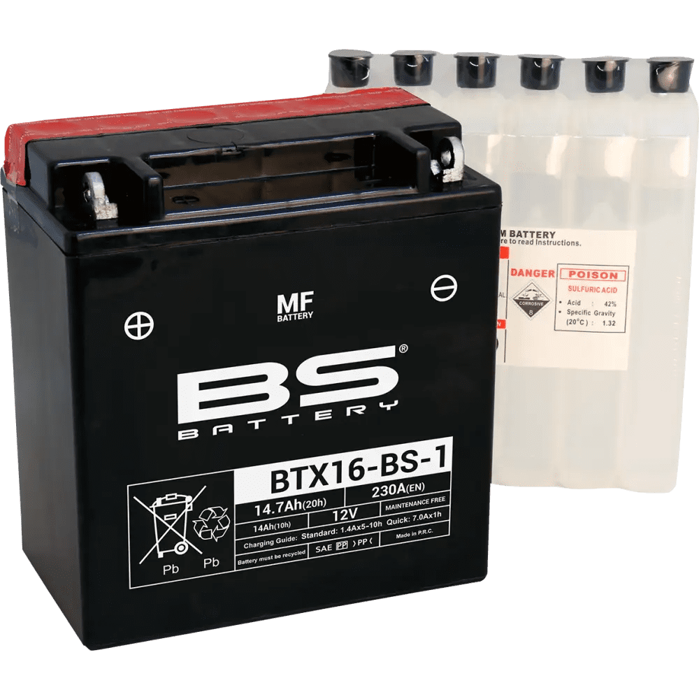 BS BATTERY Battery - BTX16-BS-1 (YTX) 300623 - Walmart.com