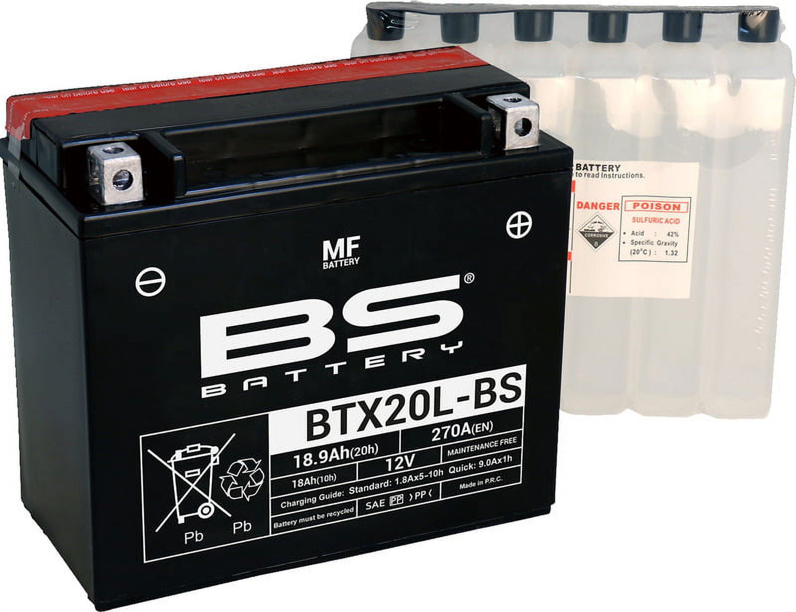 BS Battery BTX20L-BS Battery - Walmart.com