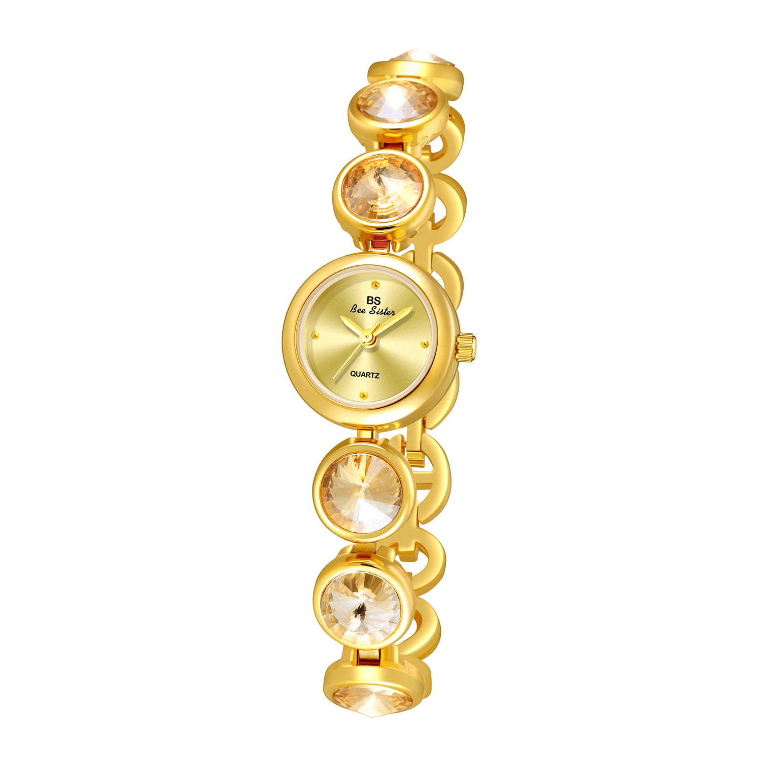BS Bee Sister Brand New Fashion Watch Champagne Gold Purple Satellite ...