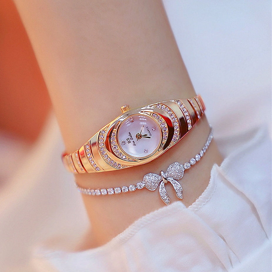 BS Bee Sister New Watch Chain Oval Small Chain Women's Watch New Korean ...