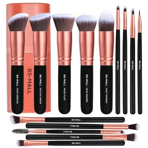 USTAR 18 Pcs Makeup Brushes: Synthetic, Foundation, Powder, Concealer ...
