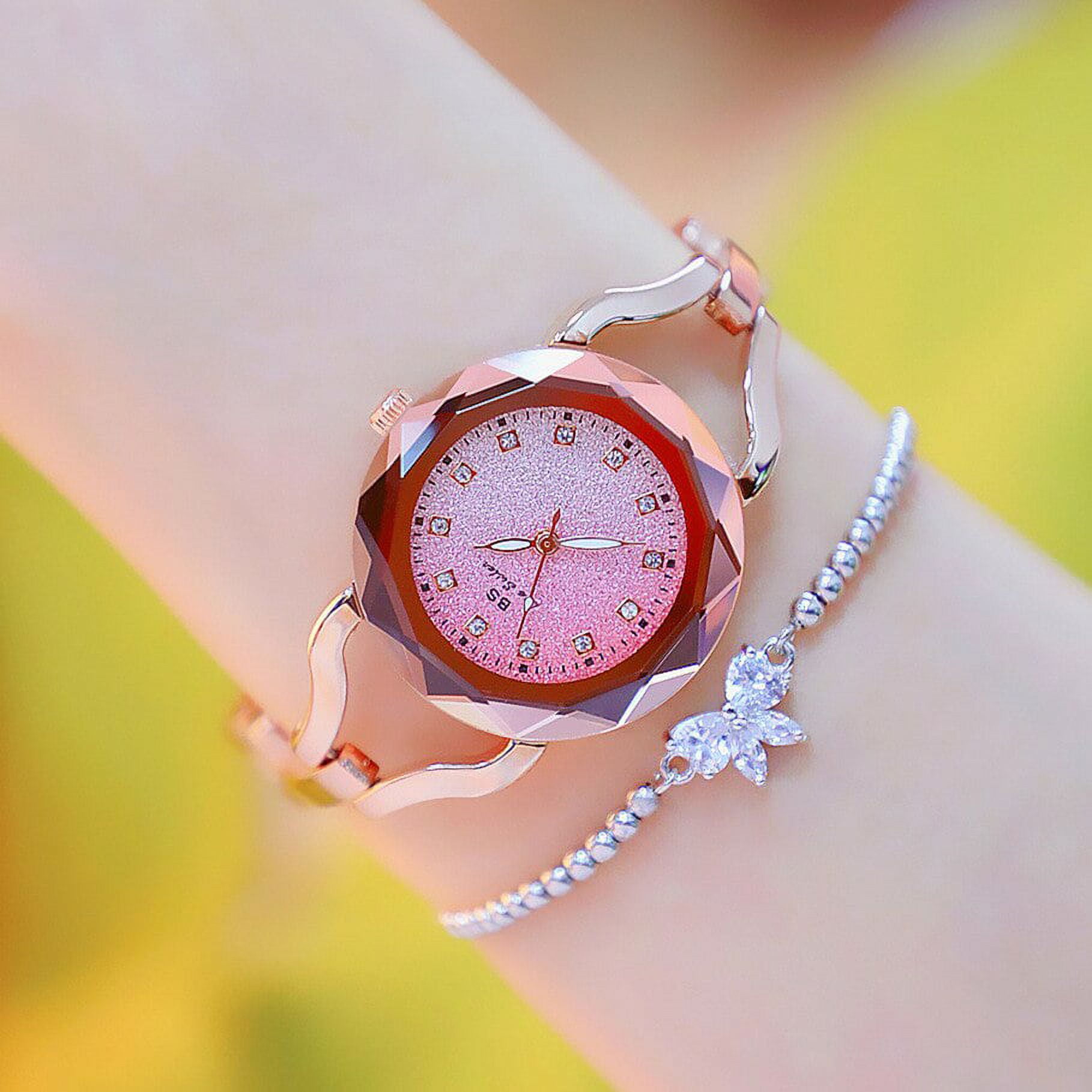 BS New Bracelet Watch Rhinestone Sunset Glow Glitter Surface Dream ...