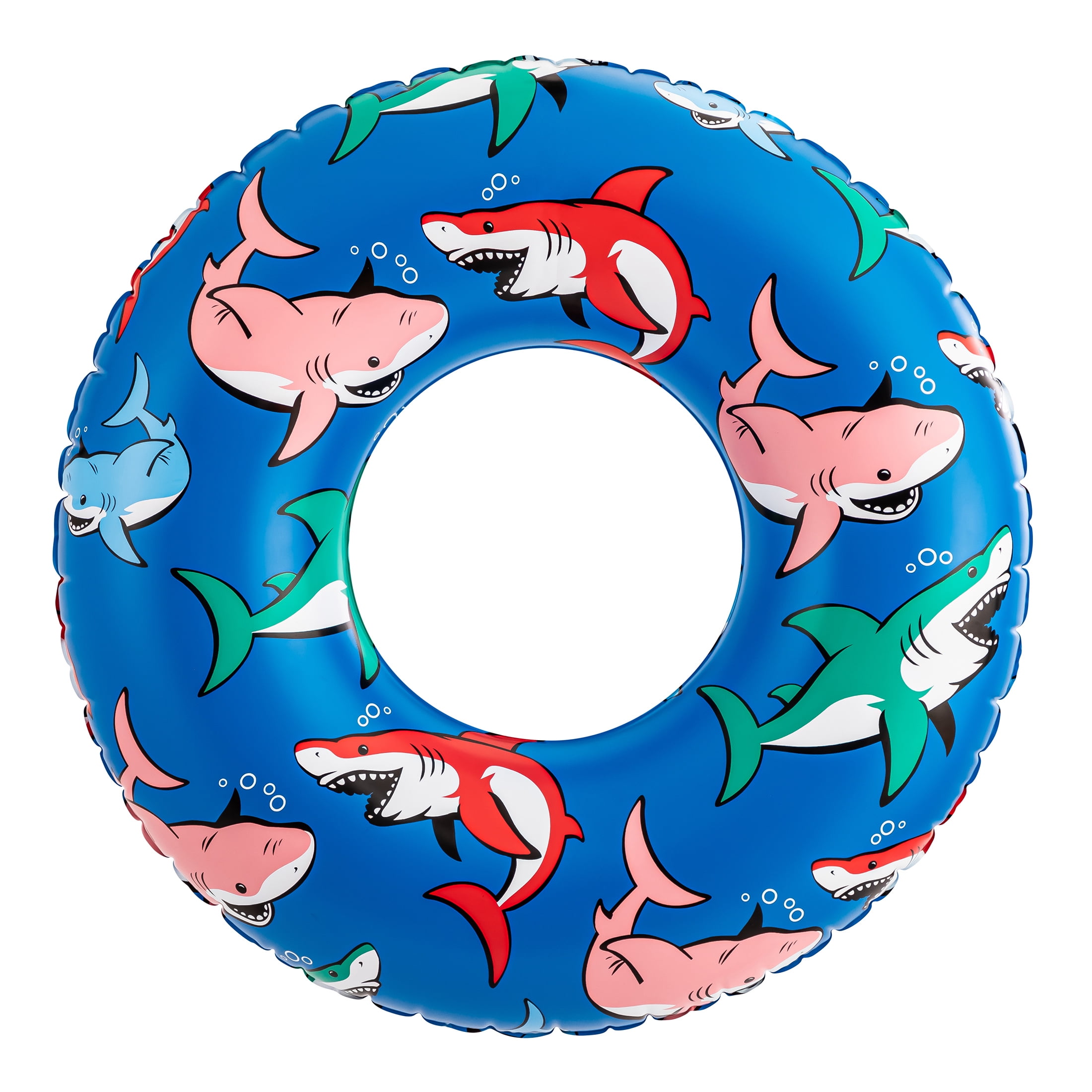 Bluescape Blue Shark Inflatable Swim Tube Pool Float, for Kids & Adults ...