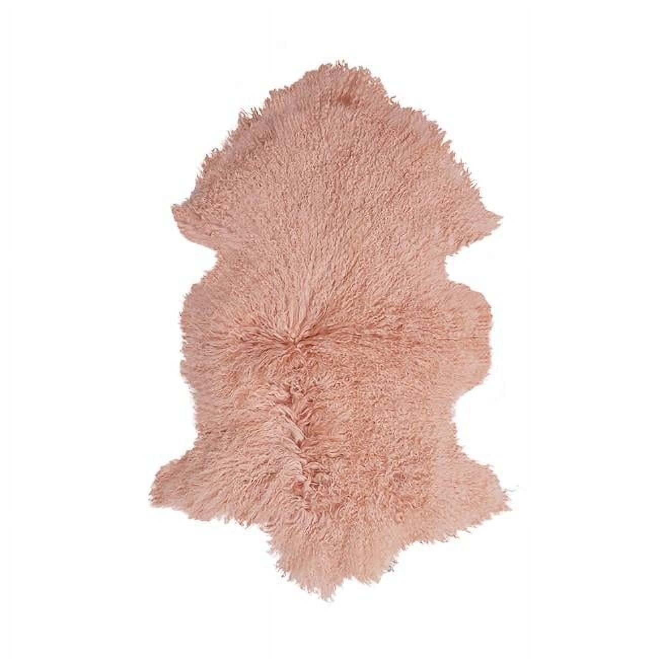 BS Trading Rug H-TIB-20-H No.20 Tibetan Whole Hide Pelt, Blush ...