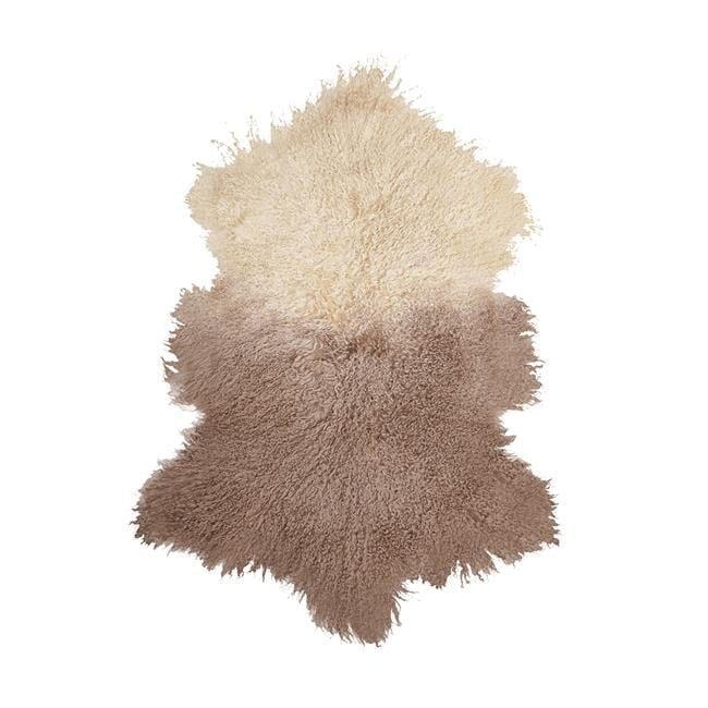 BS Trading Rug H-TIB-28-H No.28 Tibetan Whole Hide Pelt, Ombre Cream ...