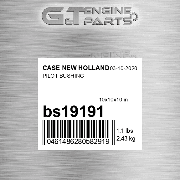 BS19191 PILOT BUSHING fits CASE NEW HOLLAND (New OEM) - Walmart.com