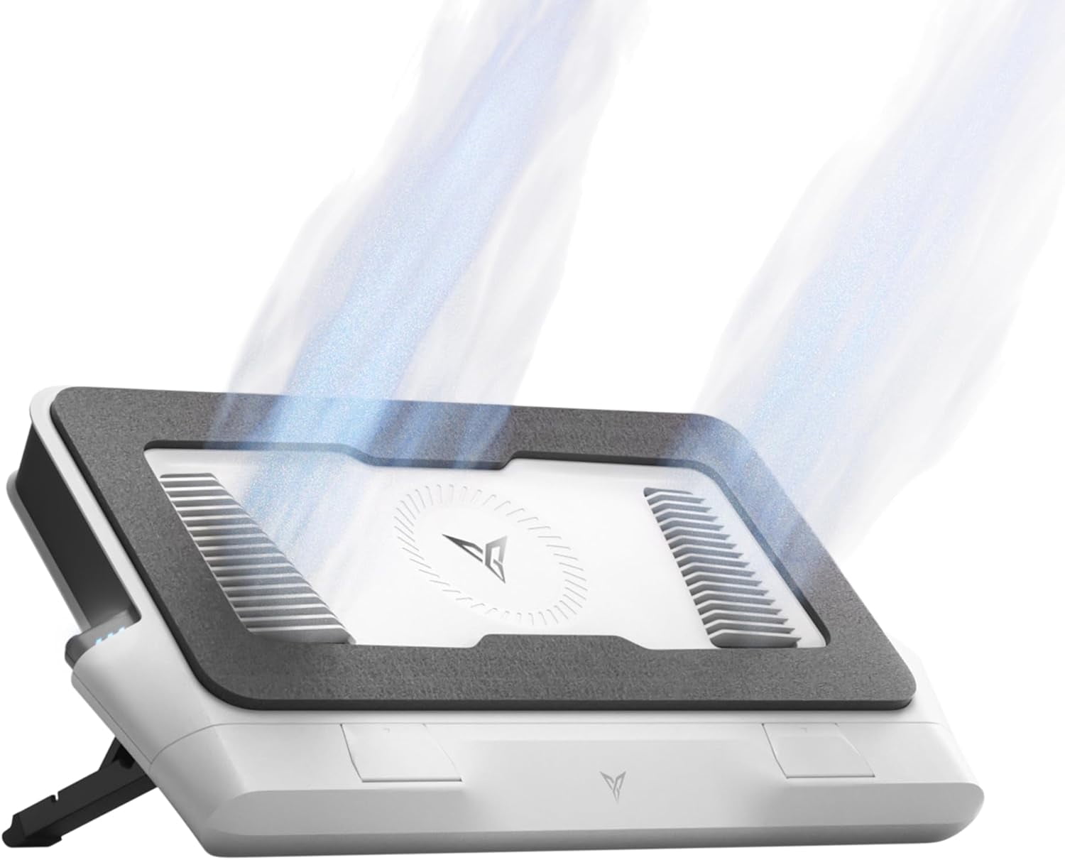 BS2 Laptop Cooling Pad, Wind-Pressure Closed-Loop Turbo-Fan for 15.6-21 ...