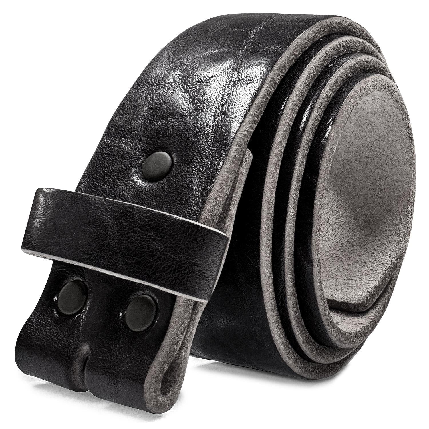 BS250 Heavy-Duty Strap Genuine Full Grain Leather Belt Strap 1-1/2 ...