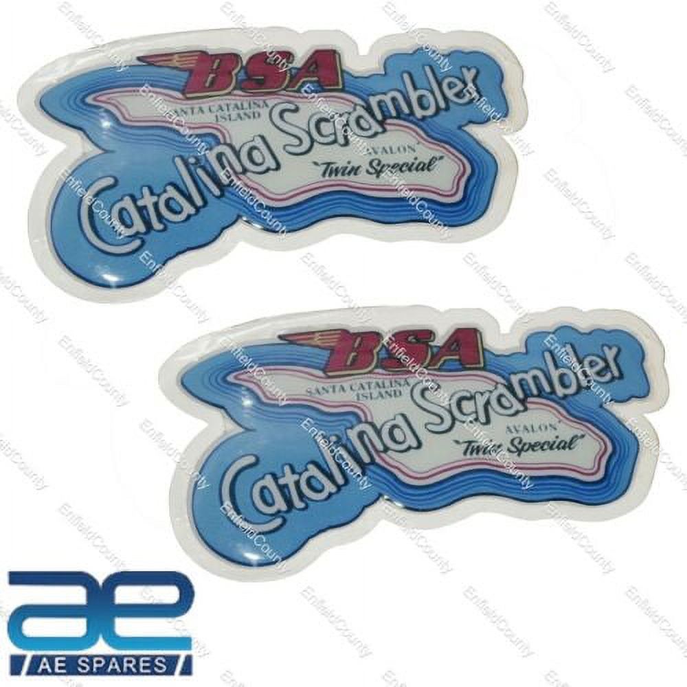 BSA Goldstar Catalina Scrambler Gas Petrol Fuel Tank Top Sticker Decal ...
