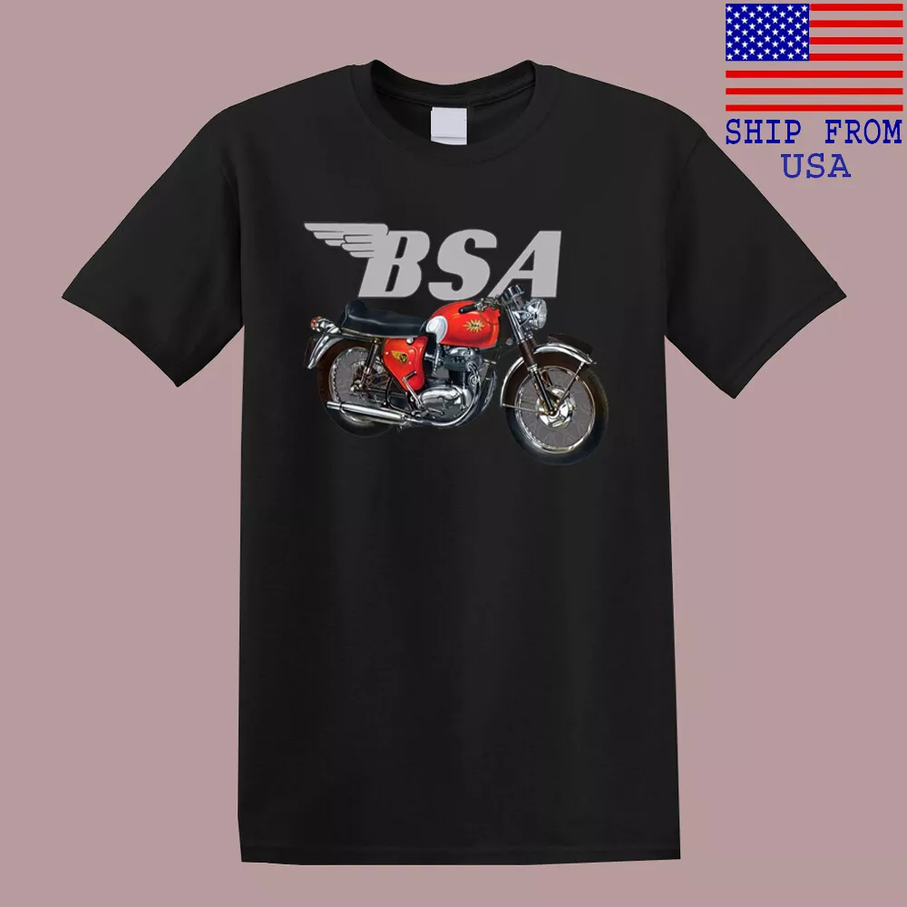 BSA Retro Motorcycle Men's Black T-Shirt Size S-5XL - Walmart.com