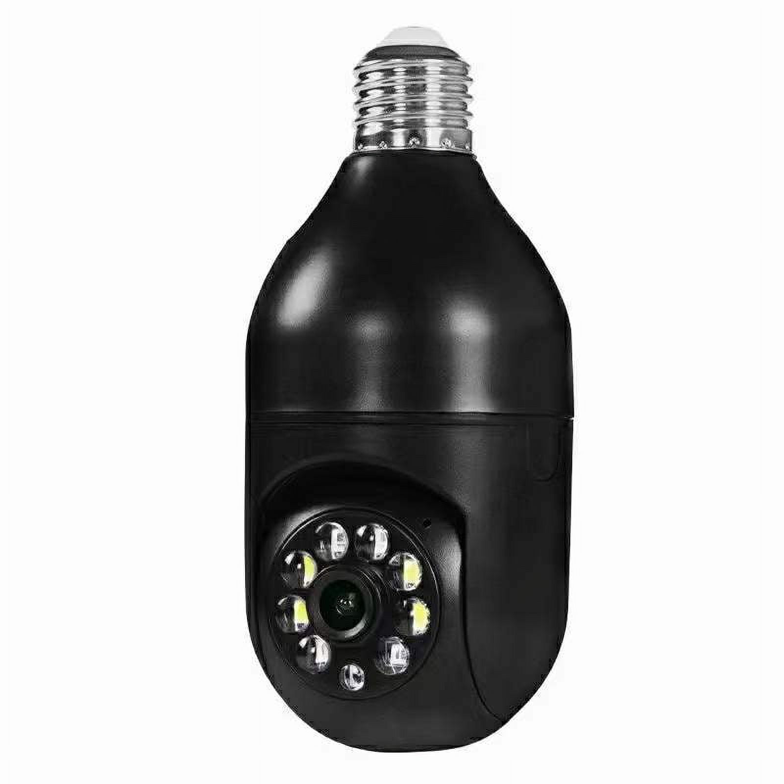 BSAH E27 Light Bulb Type 1080P 360° Panoramic WiFi IP Camera Night ...