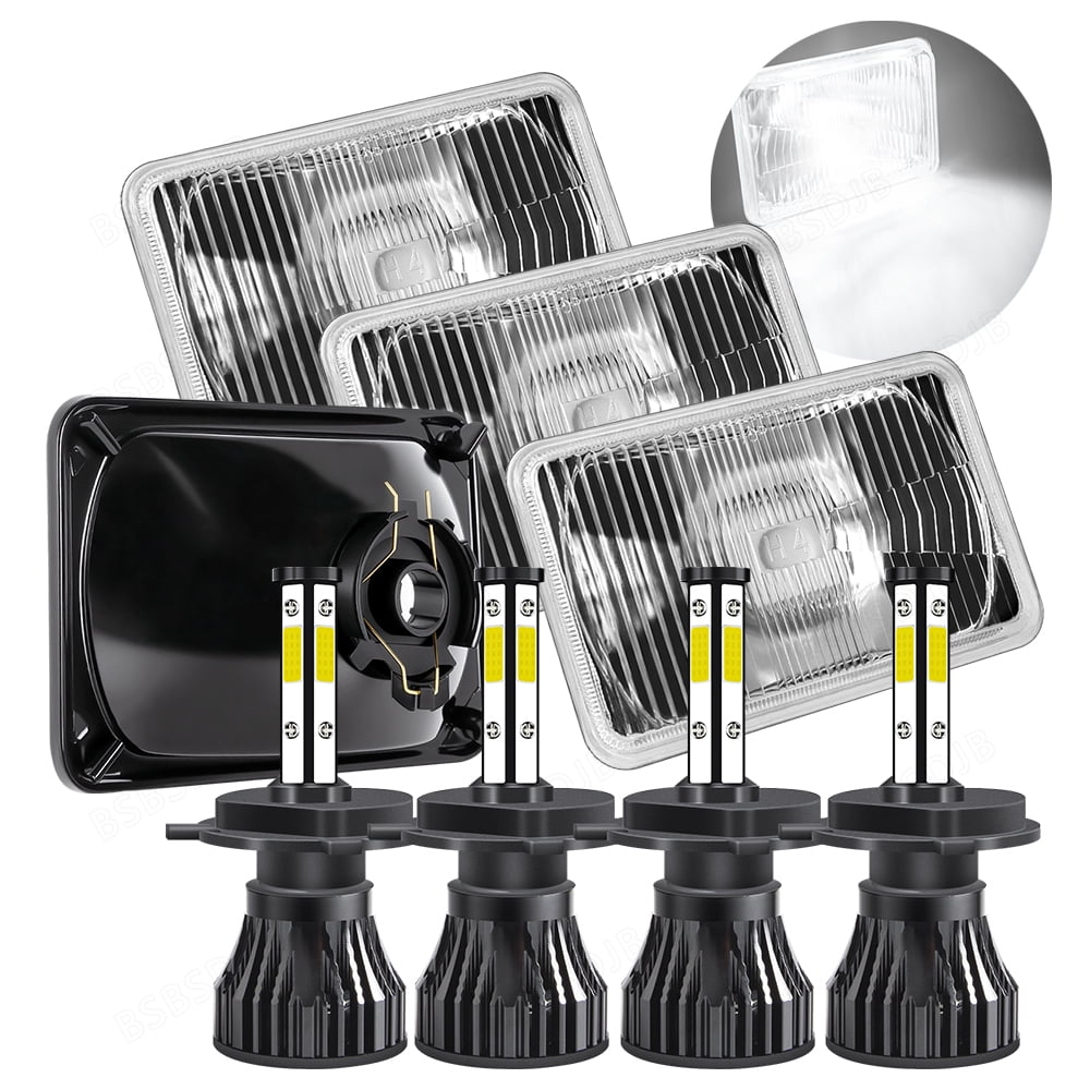 BSBSDJB For Pontiac Firebird Trans AM 1977-1981 4PCS 4x6" LED ...