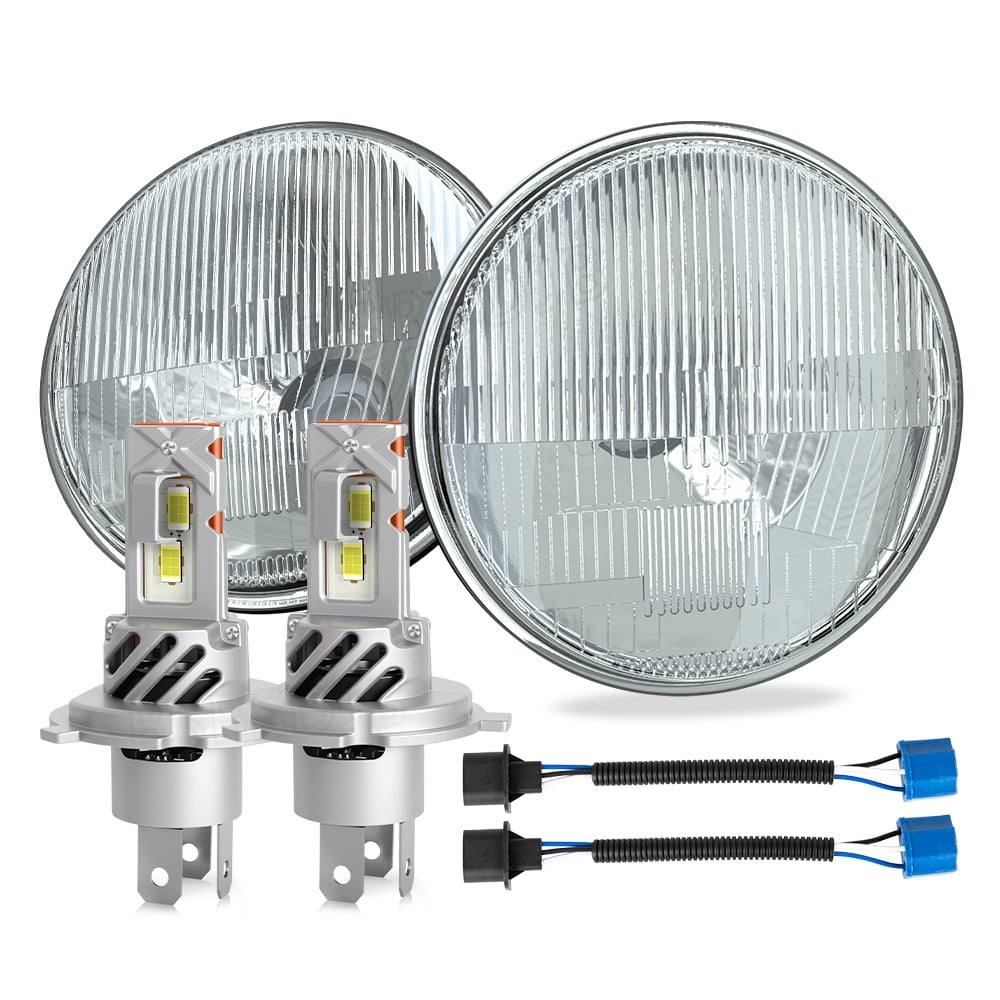 BSBSDJB Pair 7" inch Round LED Headlights for 1968-1974 Chevy K10 K20 ...