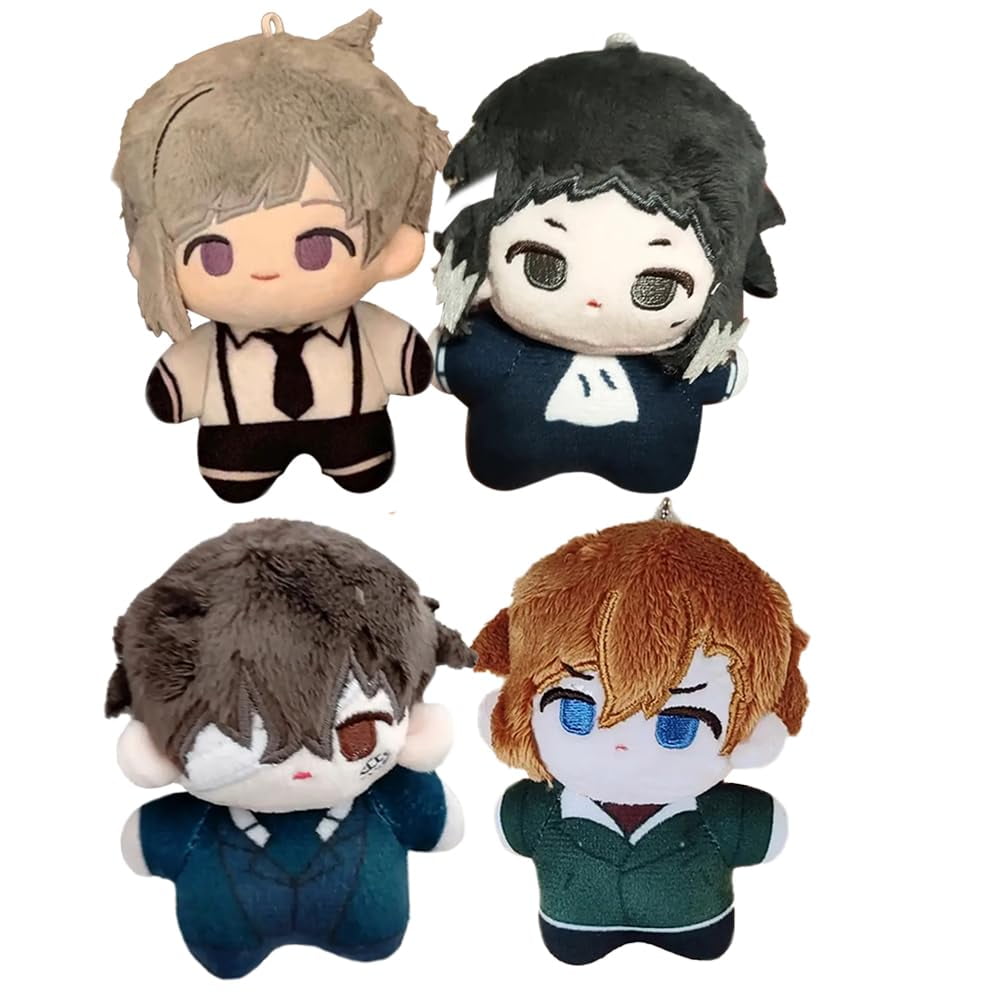 BSD Anime Plush Dazai Osamu Stuffed Figure Pillow Charm 12cm, Cute ...
