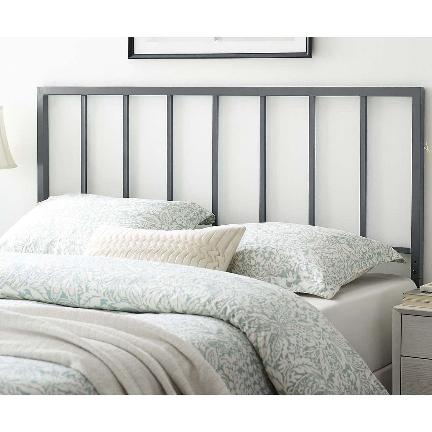 BSD National Supplies Kenvil Classic King Size Grey Metal Headboard ...