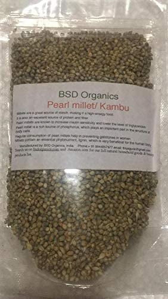 BSD Organics HealthY Pearl Millet / Kambu - 500 Gram / 17.63 Ounce ...