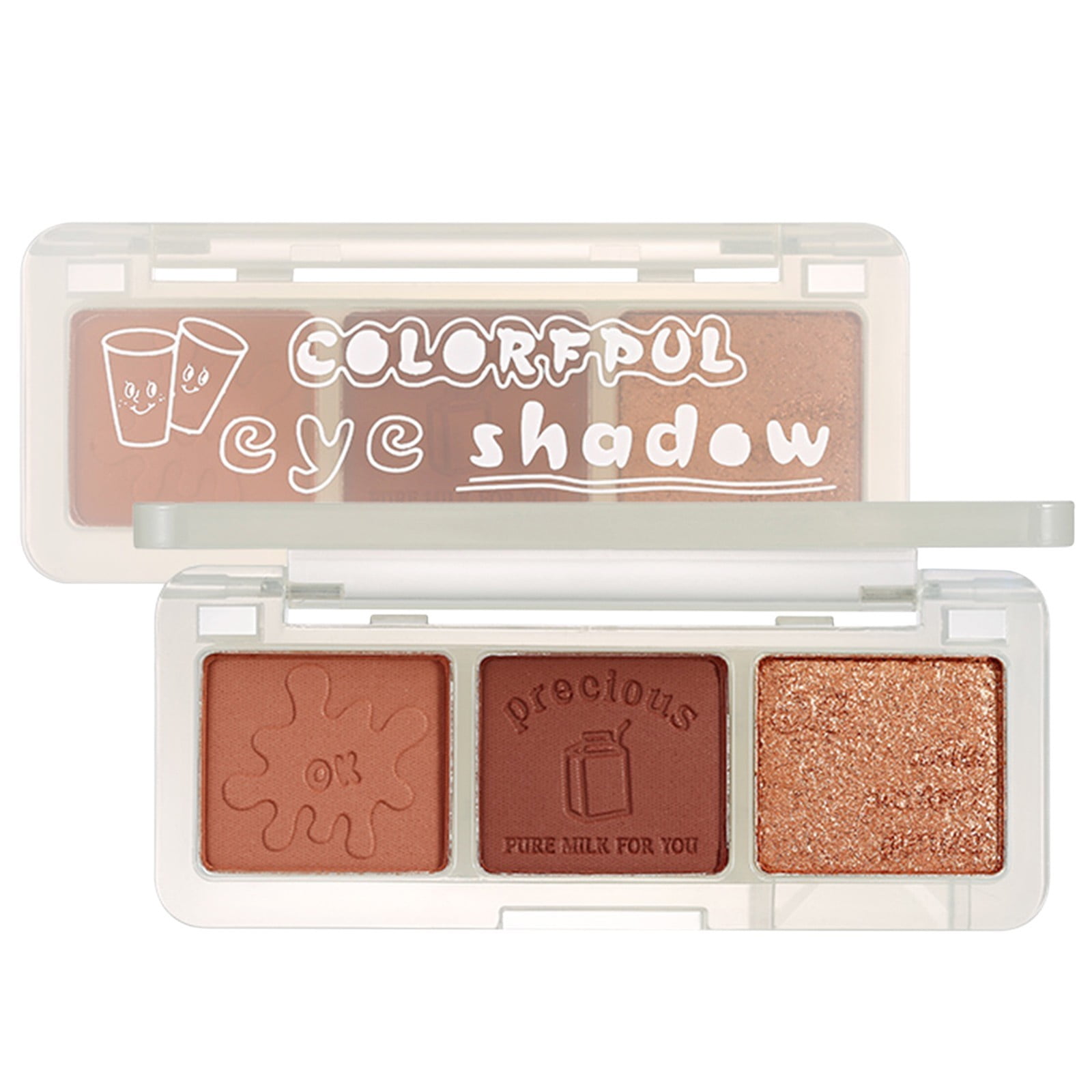 BSDHBS Eye Makeup Three Color Eye Shadow Tray Pearlescent Fine Flash ...