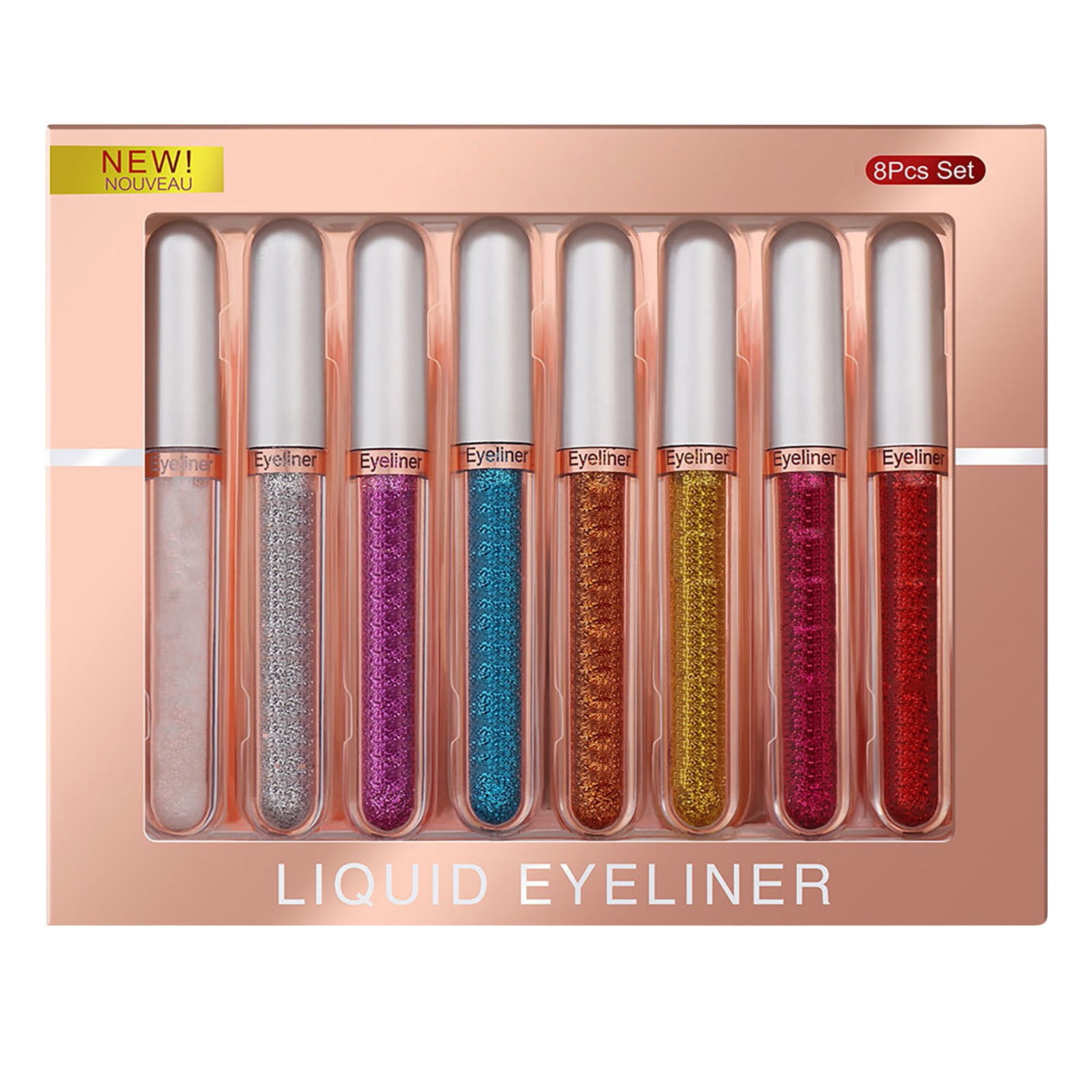 BSDHBS Eyeliner Pencil 8 Colors Liquid Eyeliner Pencil Set Glitter ...