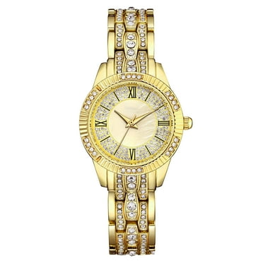 TAXAU Luxury Gold Watches For Womens Diamond Womens Watches With Gold Stainless Steel Band ...