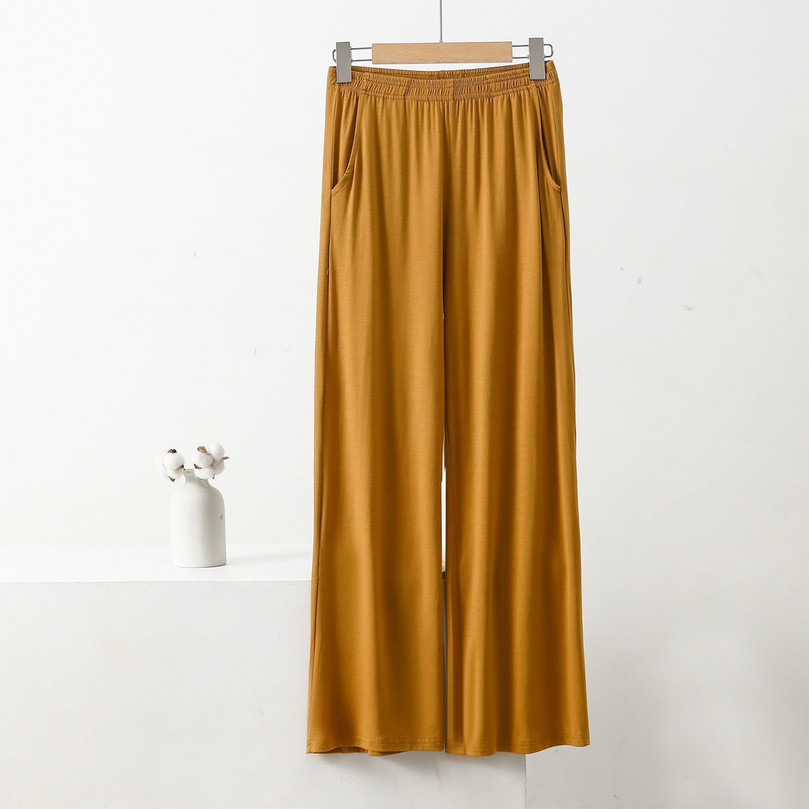 BSDJILFG 50% Clearance Off Wide Leg Pants Women Plus Size Soft High ...