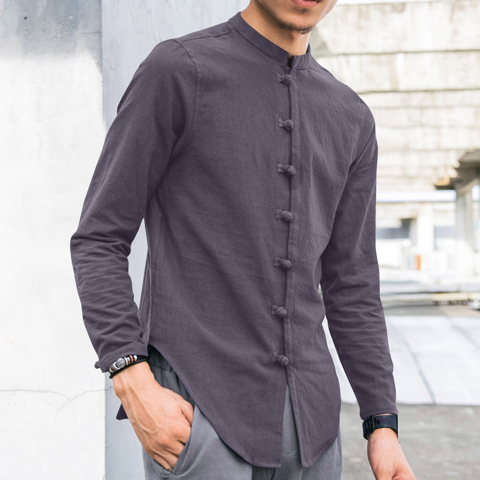 BSDJILFG Big and Tall Shirts for Men Vintage Casual Special Button Down ...