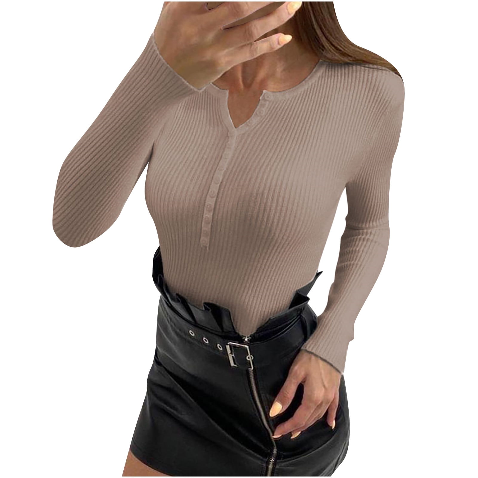 BSDJILFG Crop Tops for Women Y2K Zip Up Shirt Long Sleeve Dressy ...
