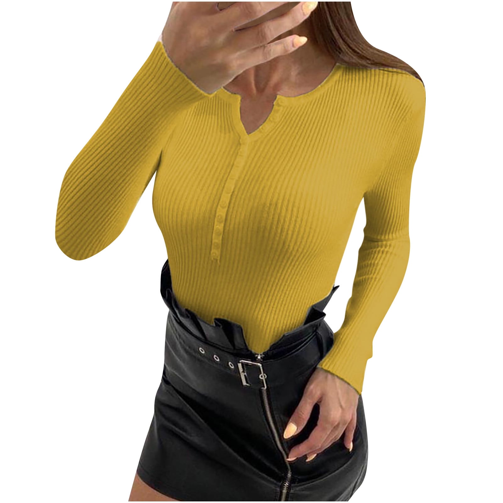 BSDJILFG Crop Tops for Women Y2K Zip Up Shirt Long Sleeve Dressy ...