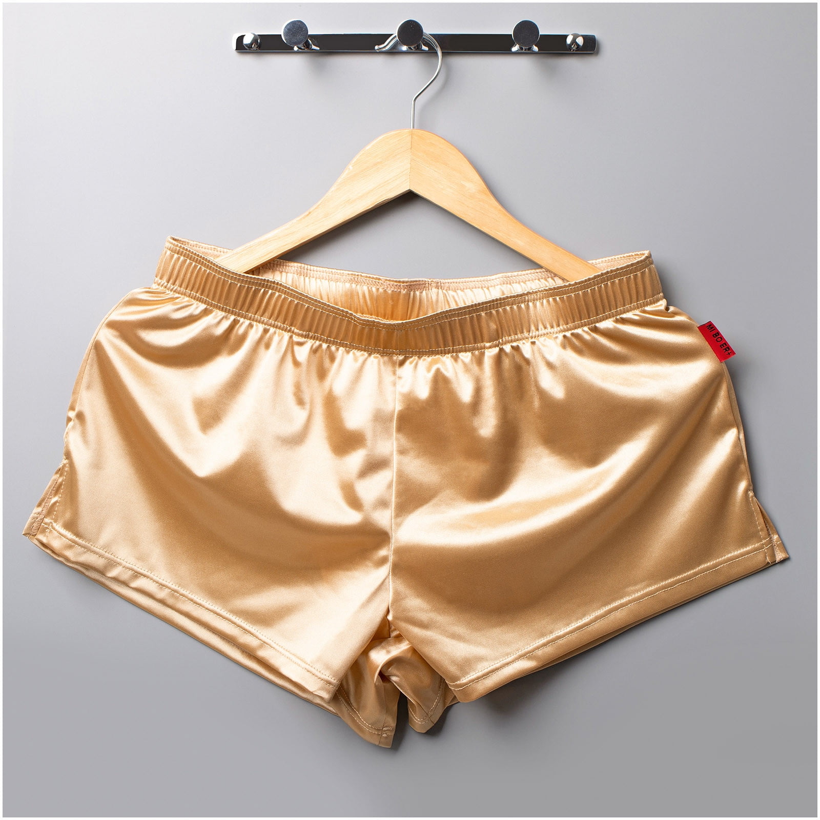 BSDJILFG Men Underwear Low Rise Side Split Boxer Briefs Lingerie ...