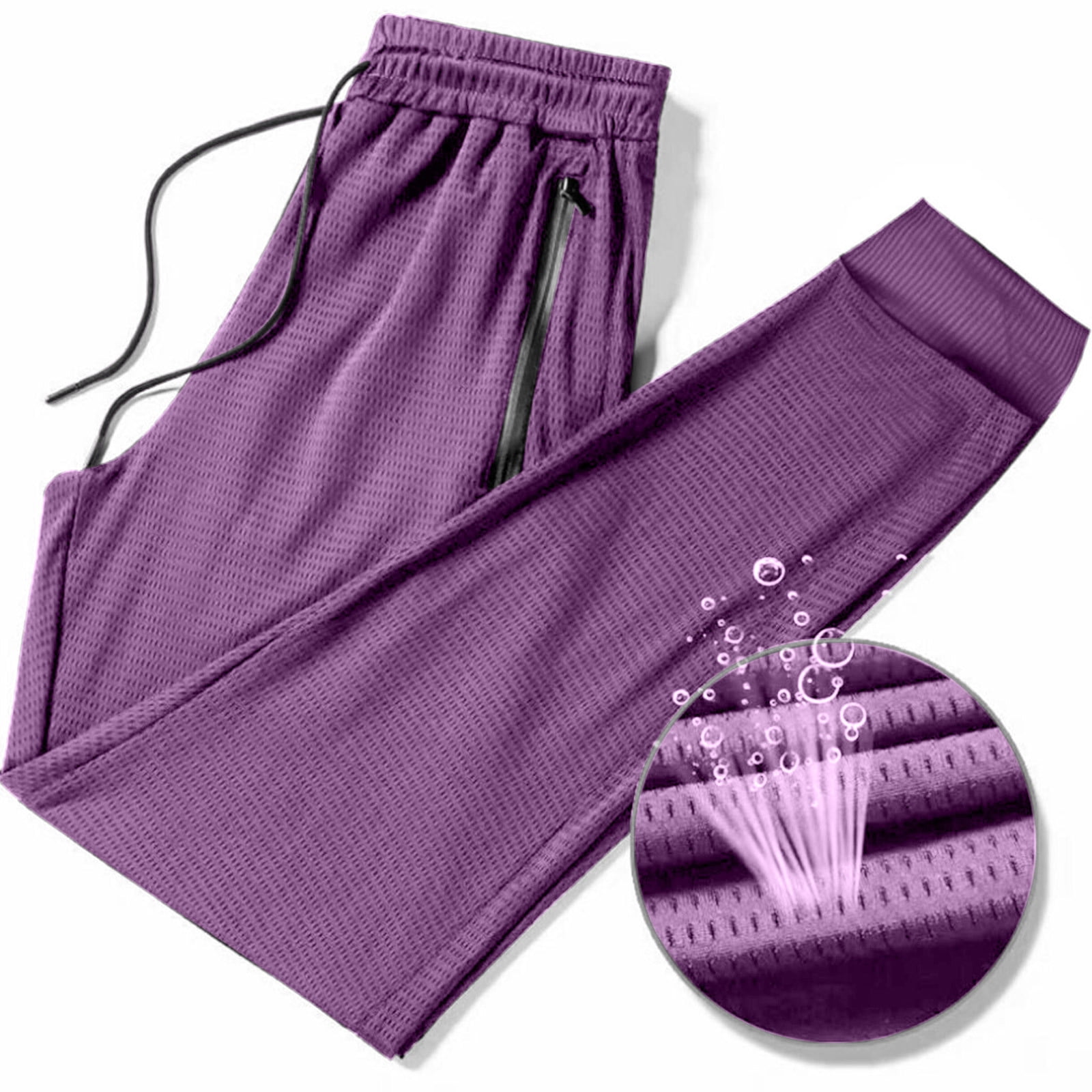 BSDJILFG Mens Air Wick Pants,Summer Lightweight Breathable Athletic Joggers,Stretch Fit Quick ...