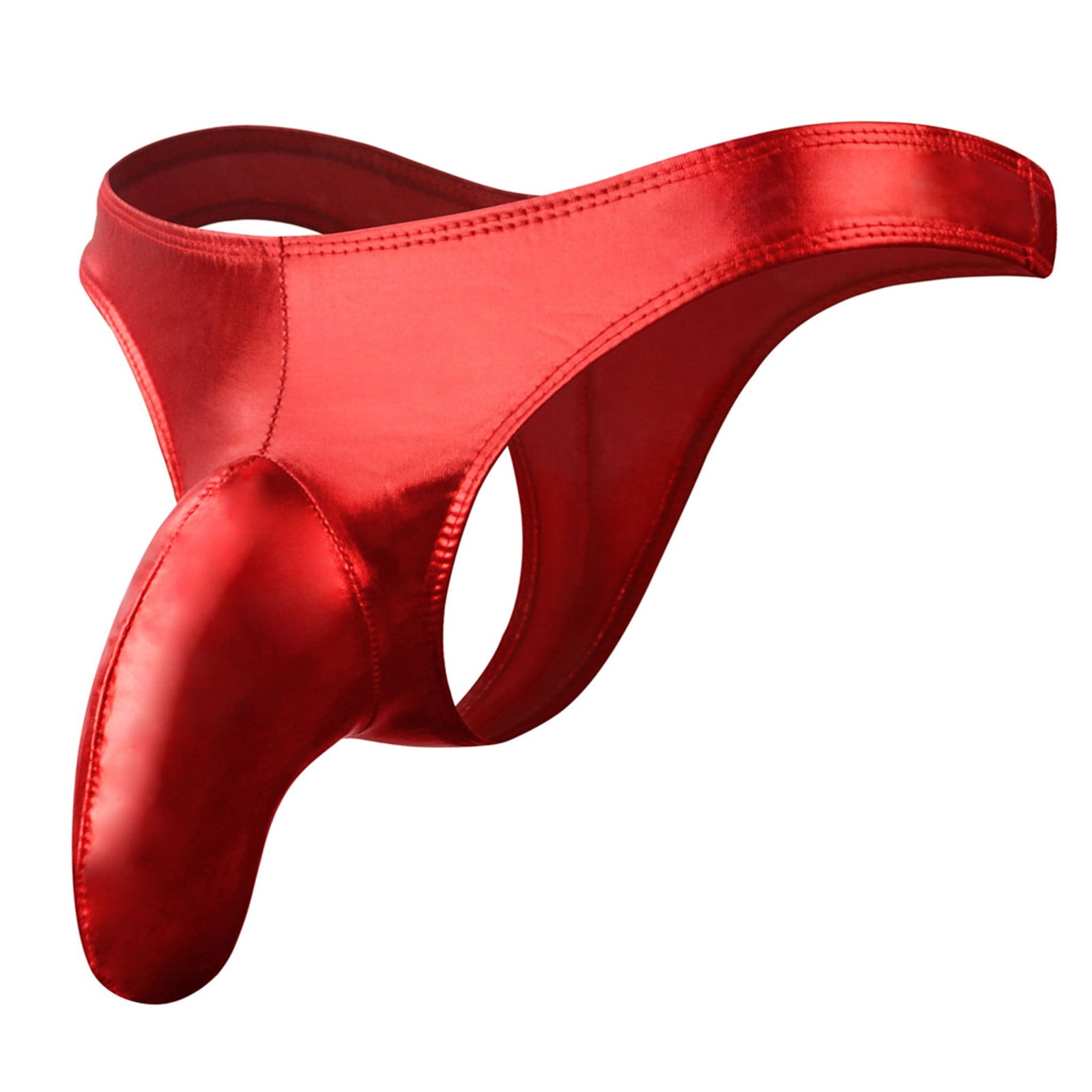 BSDJILFG PU Underwear for Men Lingerie G-String Thongs Tight Slim ...