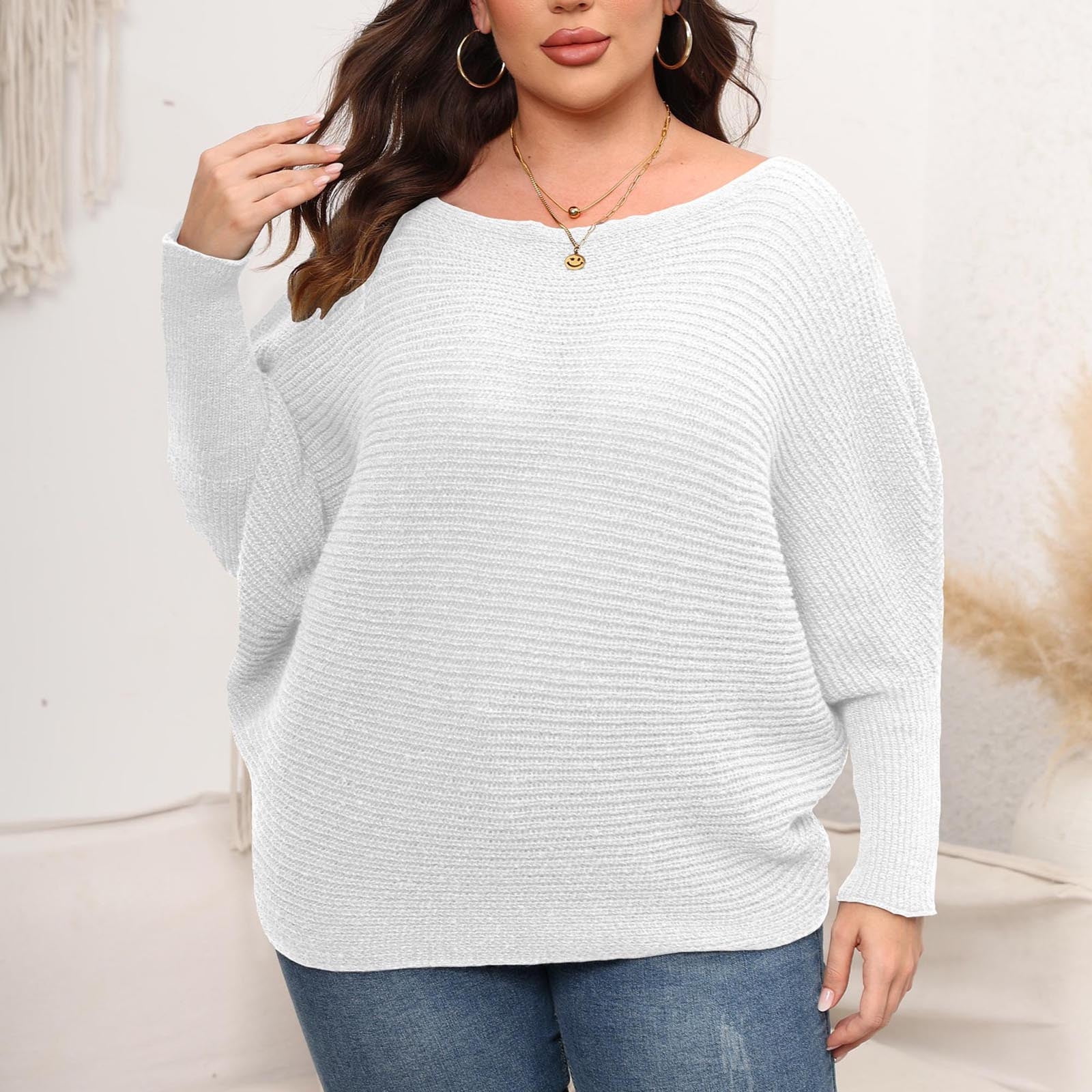BSDJILFG 50% Clearance Off,Plus Size Sweaters for Women Fall Winter ...