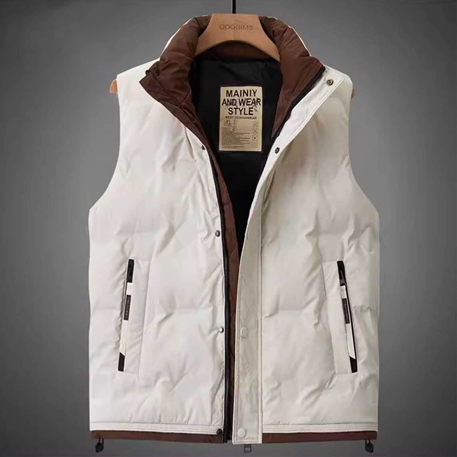 BSDJILFG Quilted Vests for Men Sleeveless Lightweight Ventilated Jacket ...