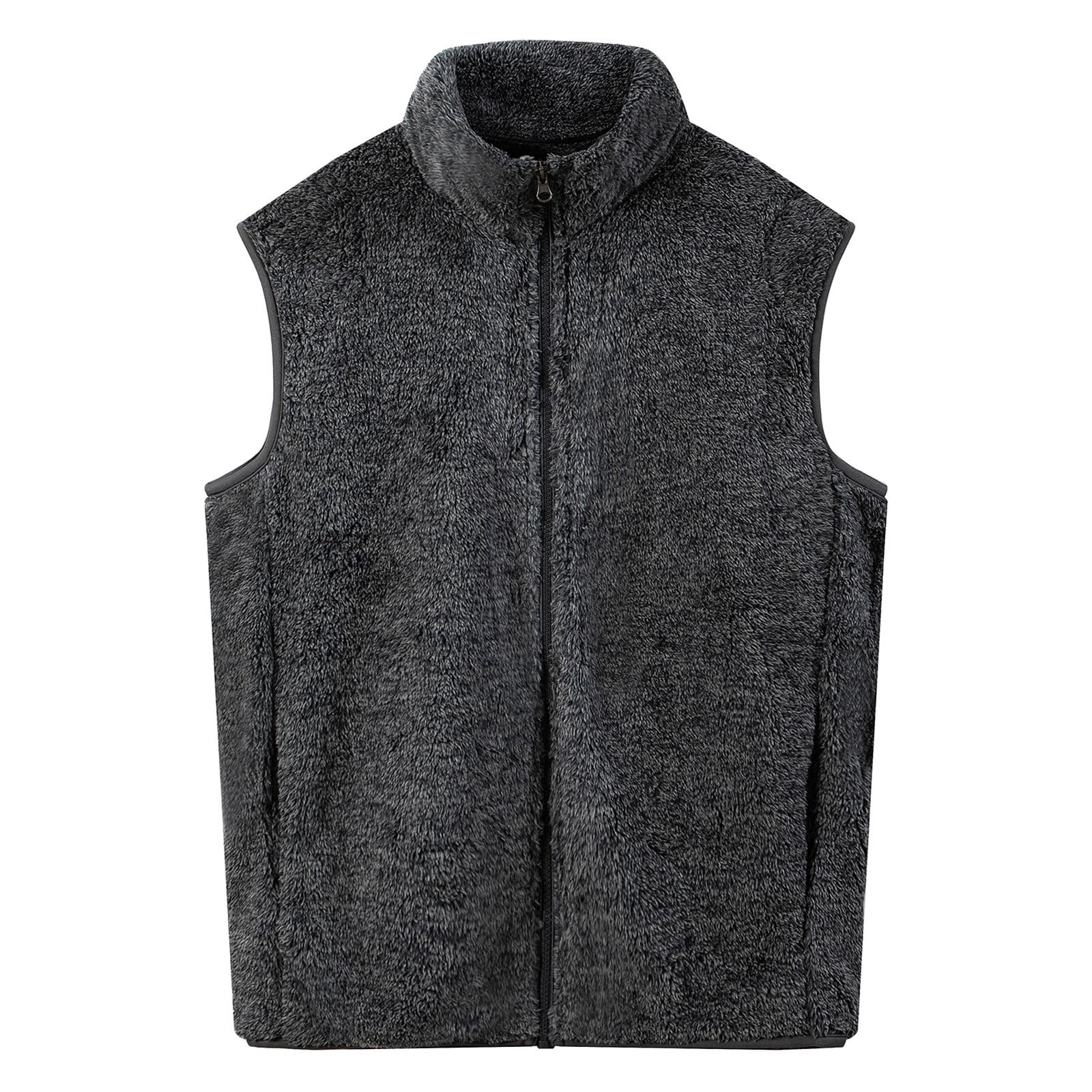 BSDJILFG Sherpa Vests for Men Sleeveless Fleece Thick Jackets Windproof ...