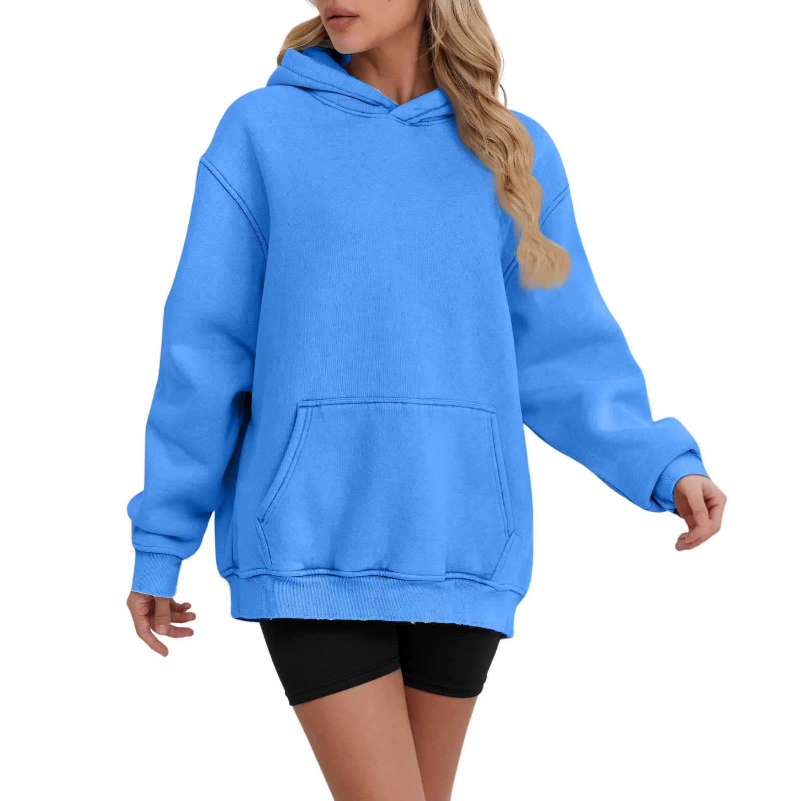 BSDJILFG Winter Hoodies for Women Fleece Lined Sweatshirt Long Sleeve ...