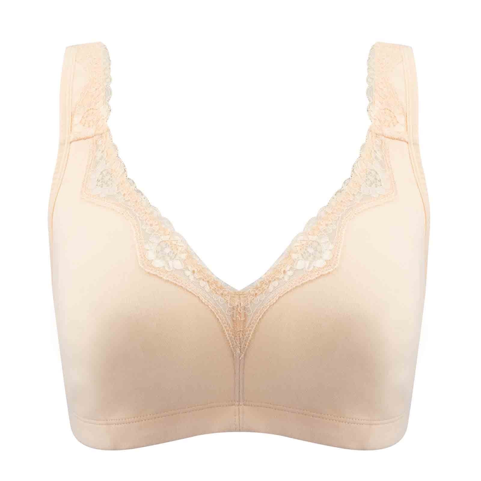 BSDJILFG Women's Plus Bra Wireless Soft Solid Color Tank Bras with Pads ...