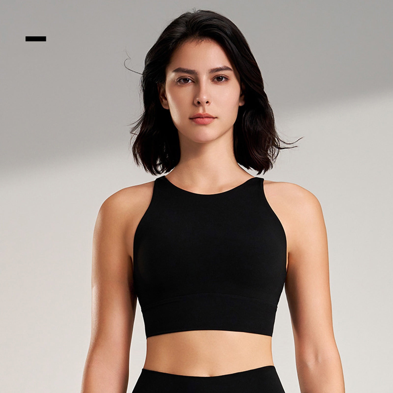 BSDJILFG Workout Tank Tops for Women Seamless Yoga Bras Longline Mock ...