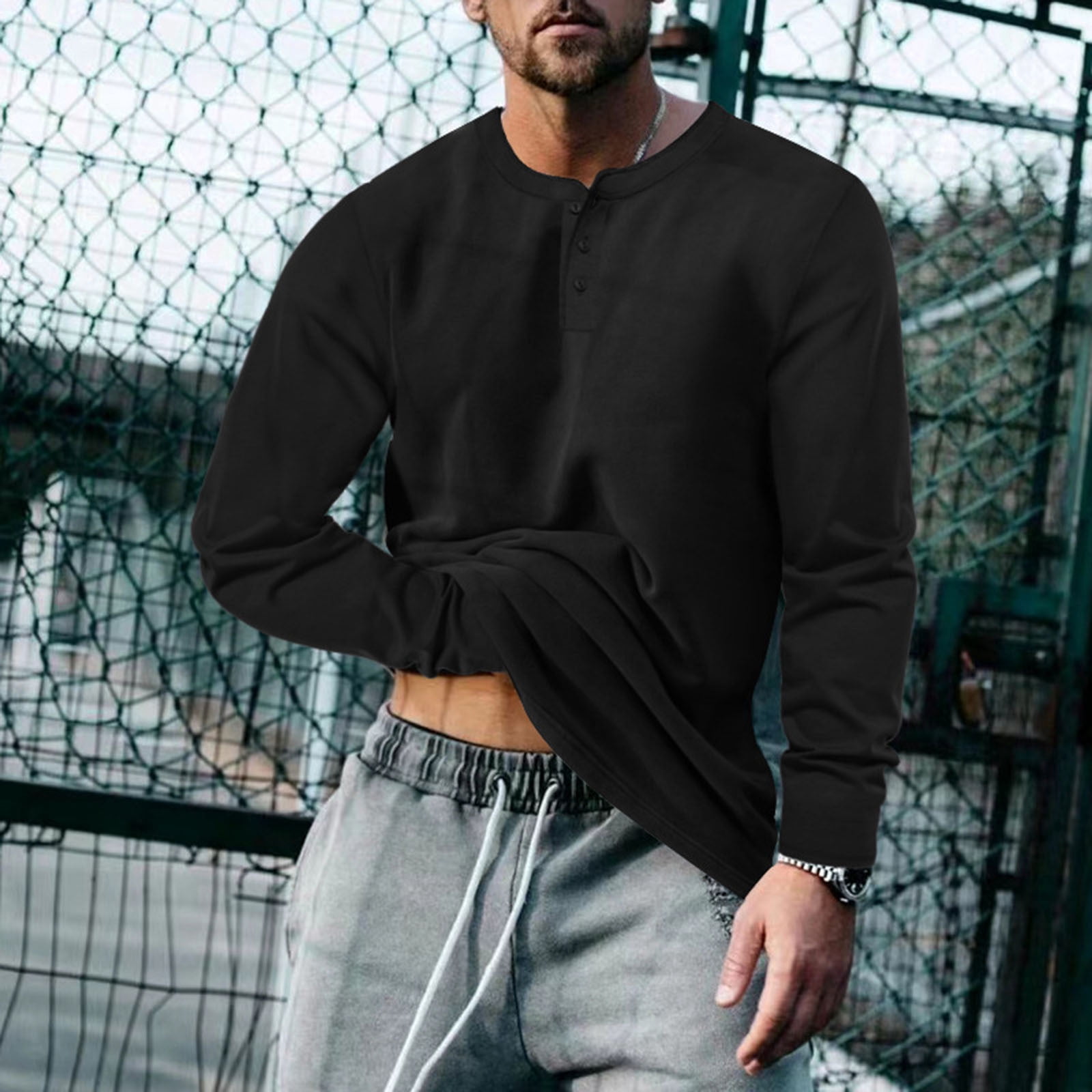 BSDJILFG Workout Tops for Men Athletic Shirt Long Sleeve Breathable ...