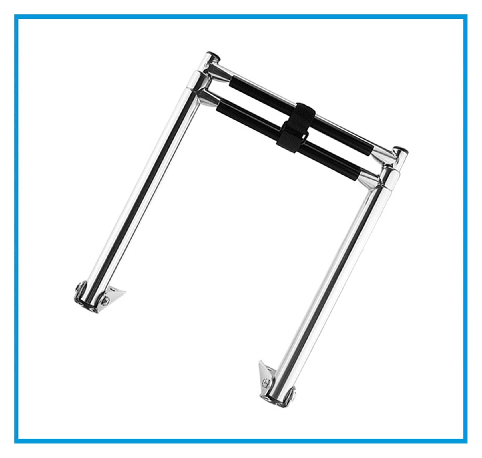 BSET MATEL 2 Steps Boat Stainless Steel 304 Telescoping Folding Ladder ...