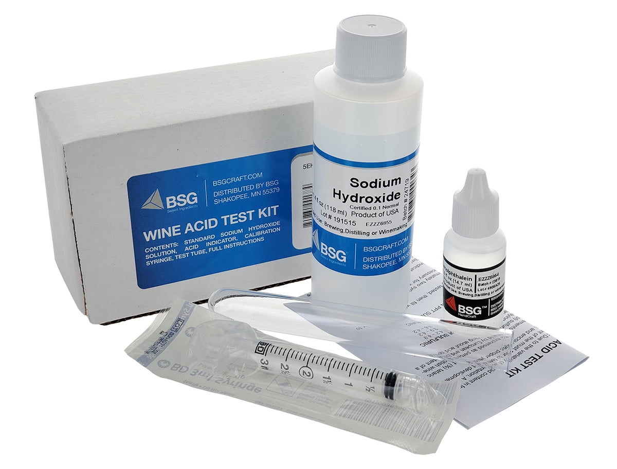 BSG Wine Acid Test Kit For Home Winemaking - Walmart.com