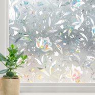 "BSHAPPLUS Removable Window Film, Decorative Privacy Glass Covering ...