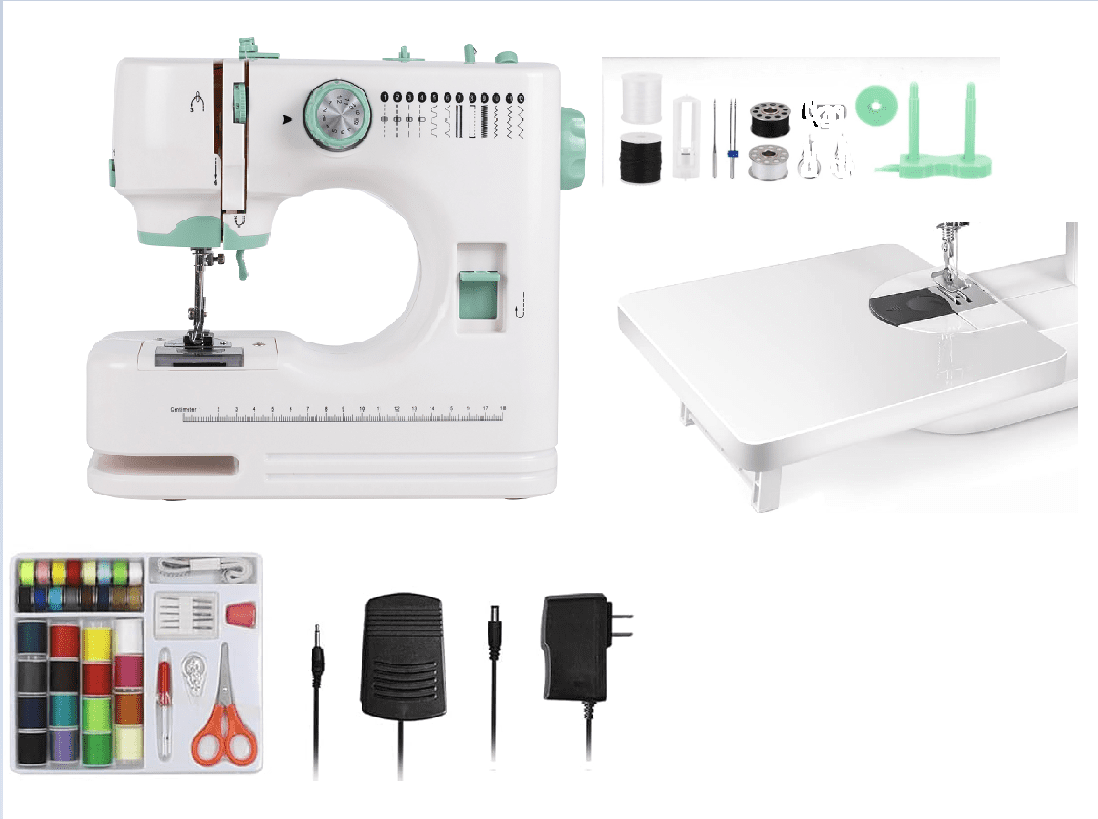 BSHAPPLUS® Portable Sewing Machine,57 Piece Handheld Electric Sewing ...