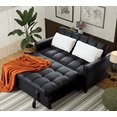 BSHTI 59.95 inch Pull-out Sleeper Sofa Bed,Twin Size,Upholstered with ...
