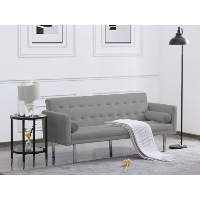 BSHTI 68.5 inch European Style Futon Sofa Bed,Modern Adult Sofa Sleeper ...