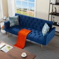 BSHTI 68 inch Modern Futon Sofa Bed, Modern Converted Sofa Bed Couch ...
